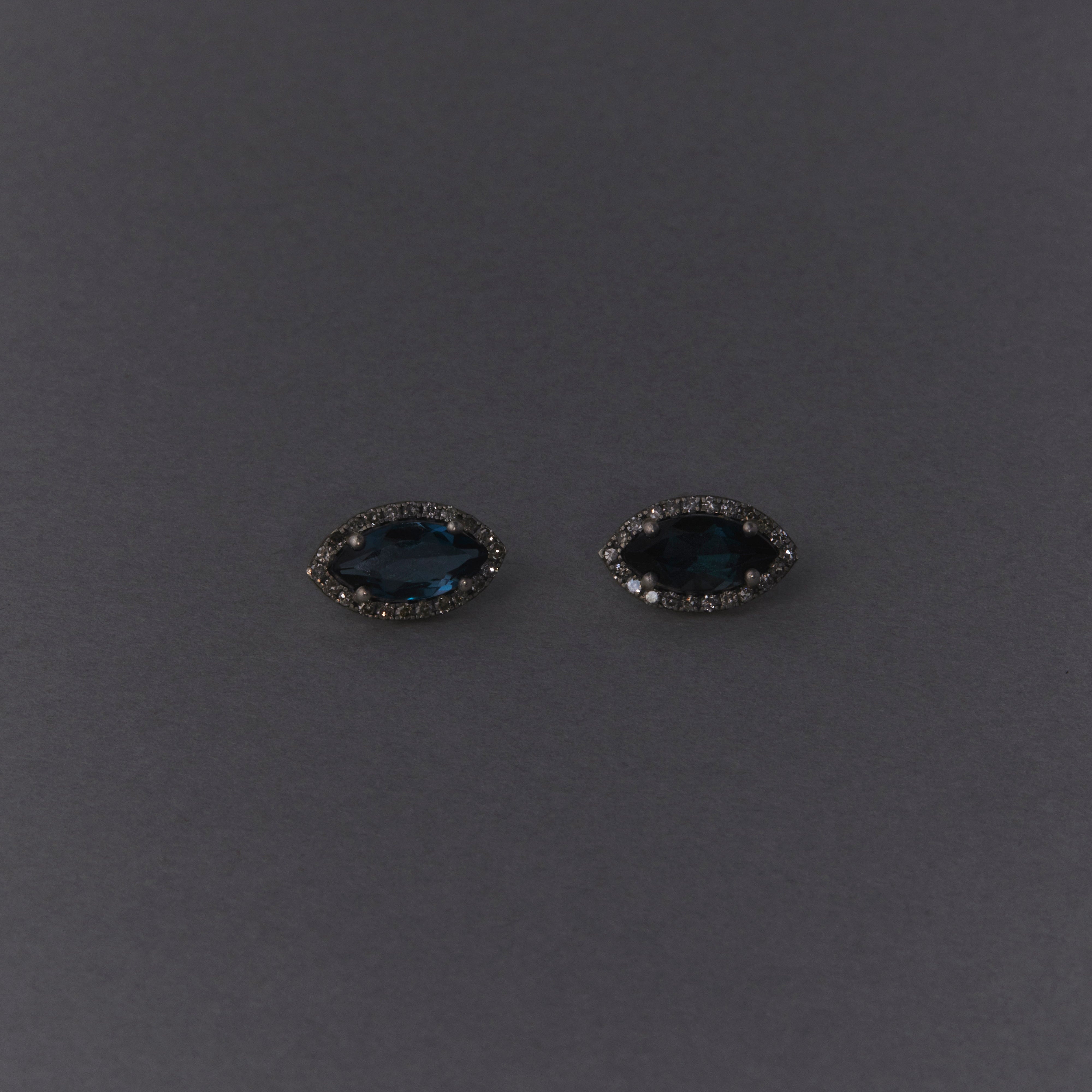2277 London Blue Topaz | Canan Studs Earrings – Adlin Hue